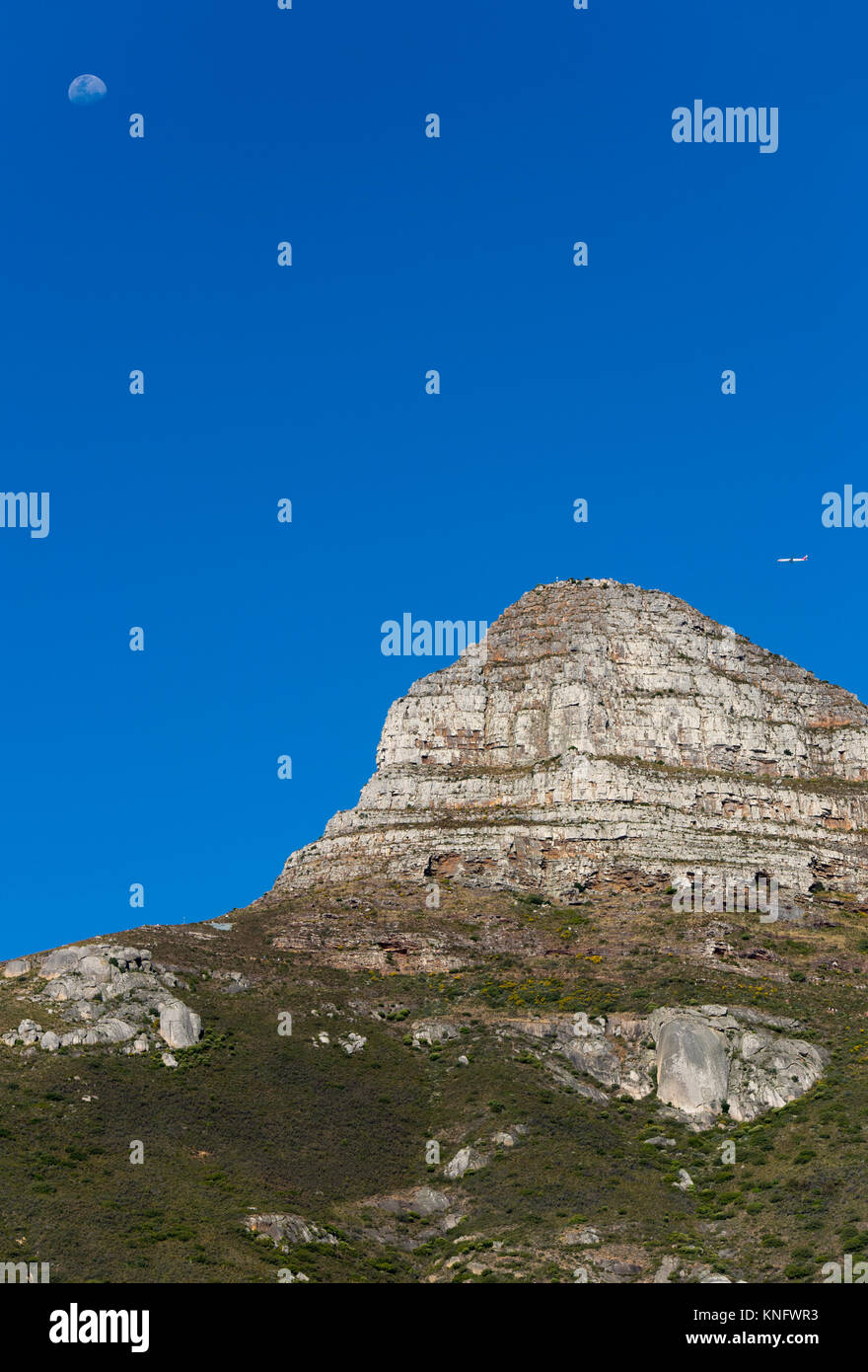 The rock formation known as Lion's Head in Cape Town, South Africa ...