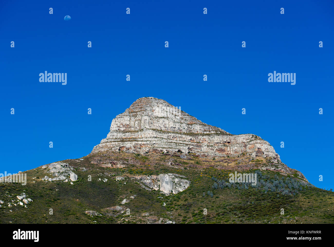 The rock formation known as Lion's Head in Cape Town, South Africa ...