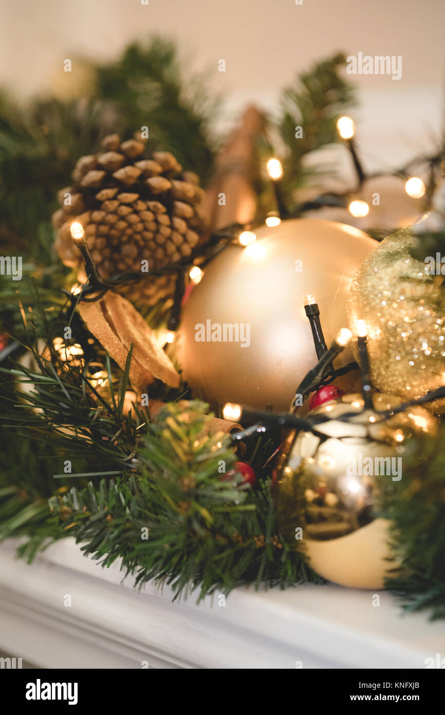 Traditional Christmas Decorations Stock Photo - Alamy