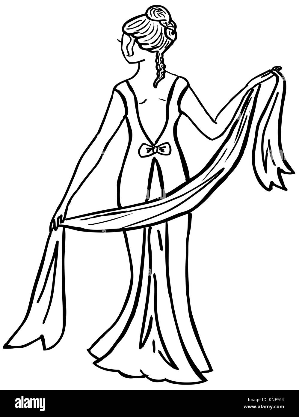 The scarf dance Stock Vector Images - Alamy