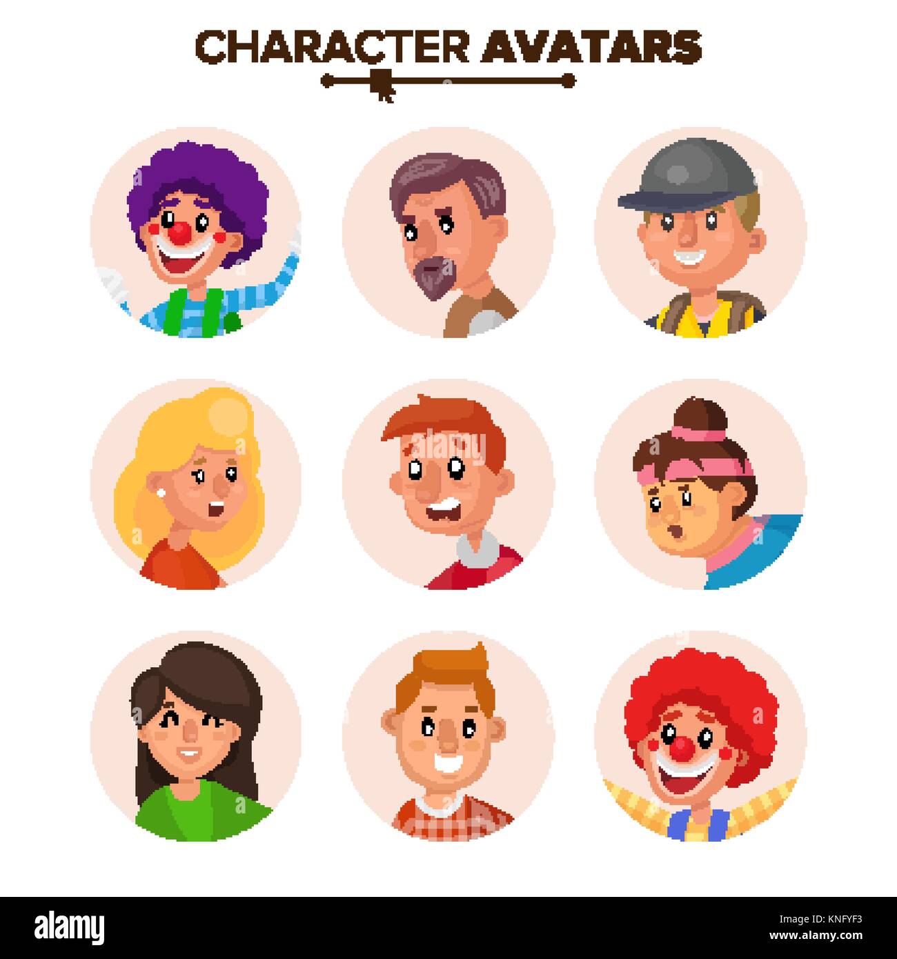 People Characters Avatars Collection Vector. Default Avatar. Cartoon ...