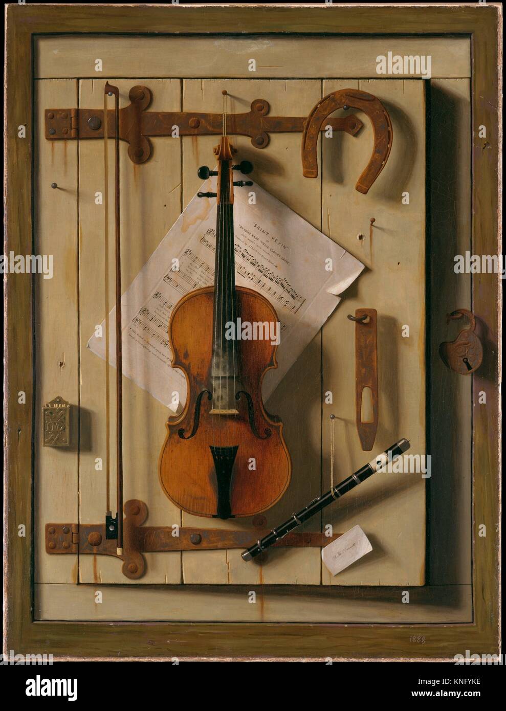 Still Life-Violin and Music. Artist: William Michael Harnett (1848-1892 ...