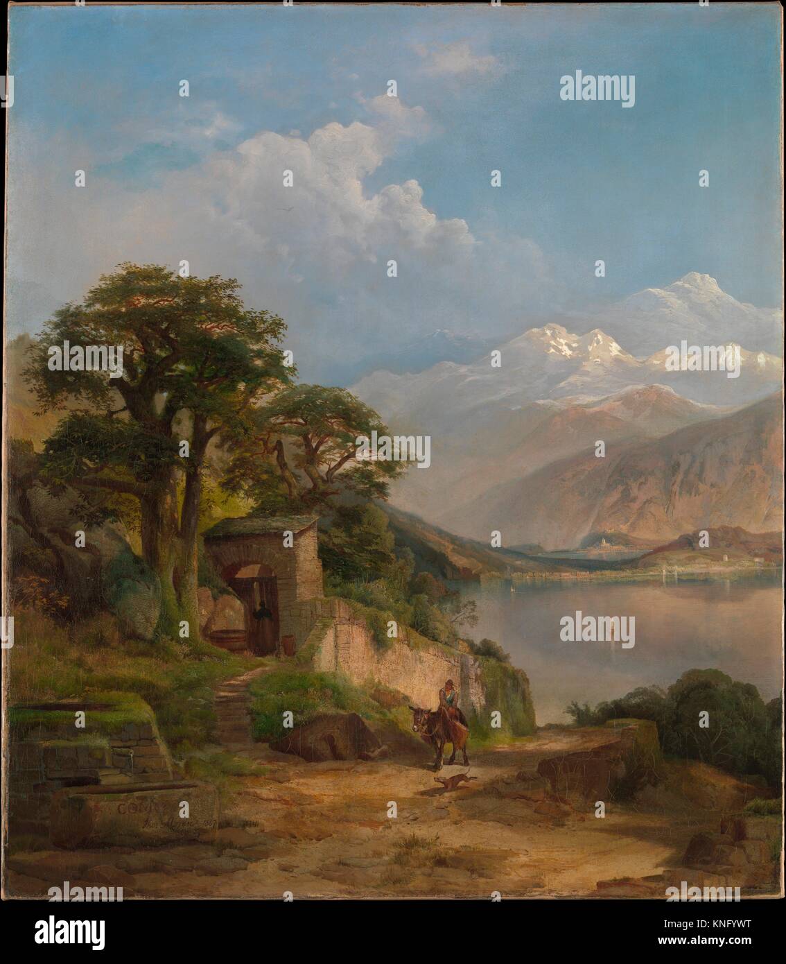 Lake Como. Artist: Thomas Moran (American (born England), Bolton ...