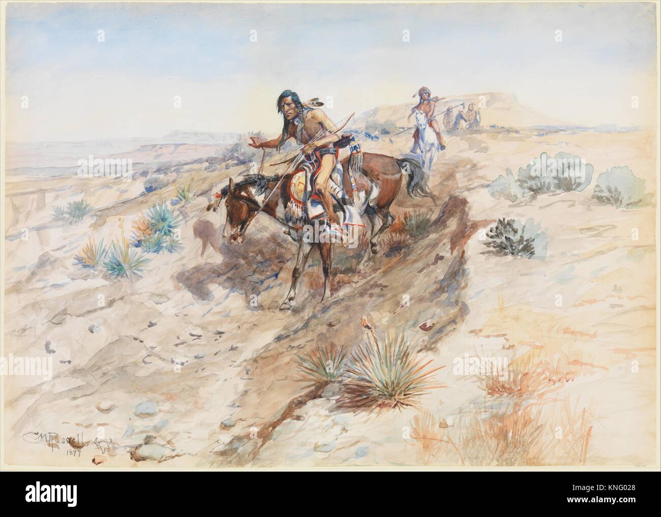 Charles m russell painting hi-res stock photography and images - Alamy