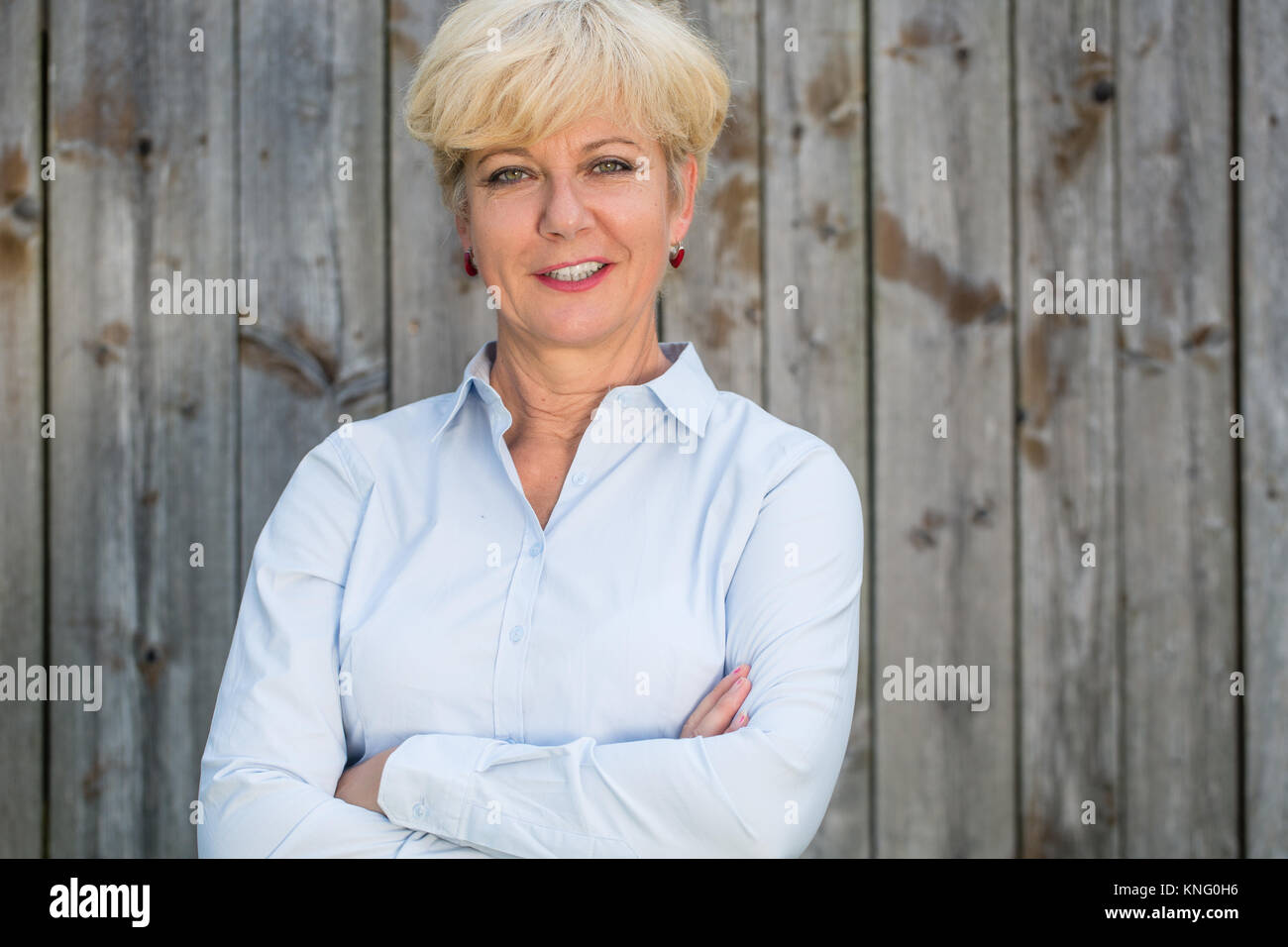 Woman positive confident vitality hi-res stock photography and images ...