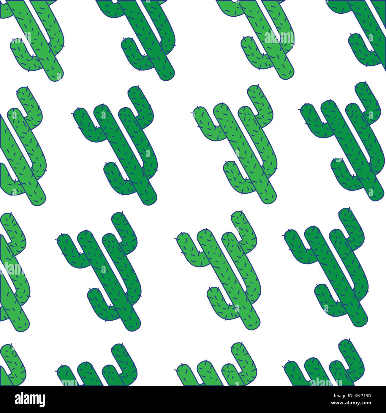 line color natural cactus plants background design Stock Vector Image ...