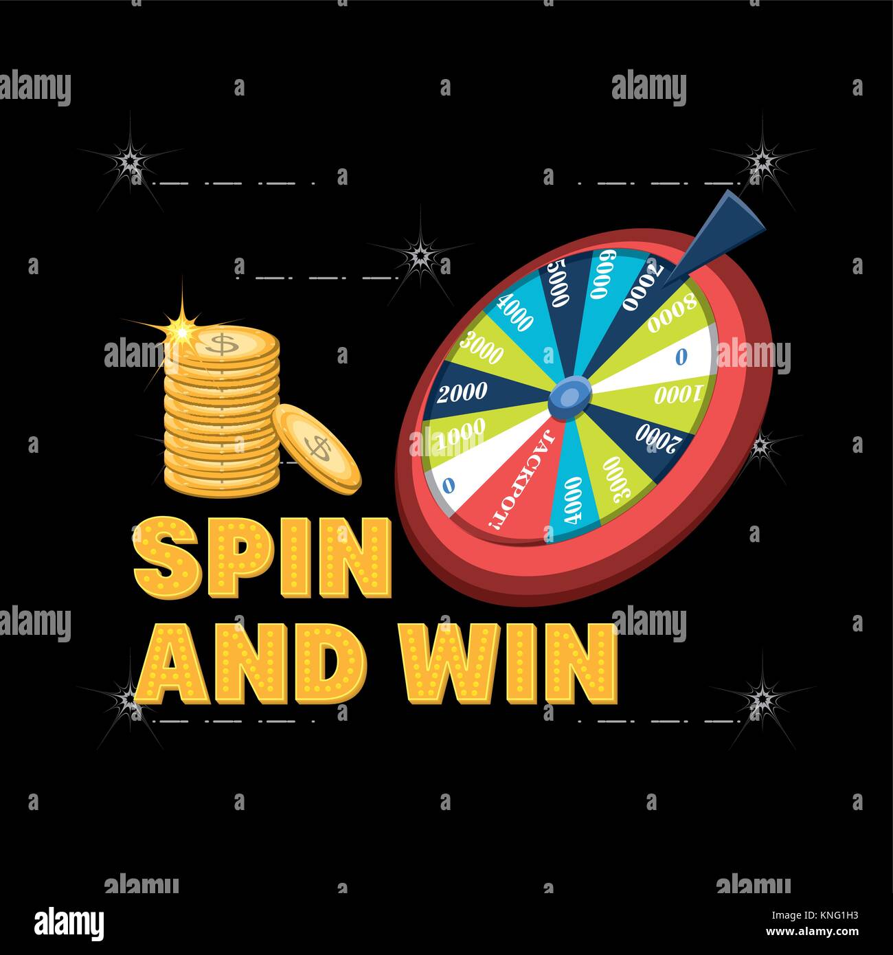 fortune wheel design Stock Vector Image & Art - Alamy