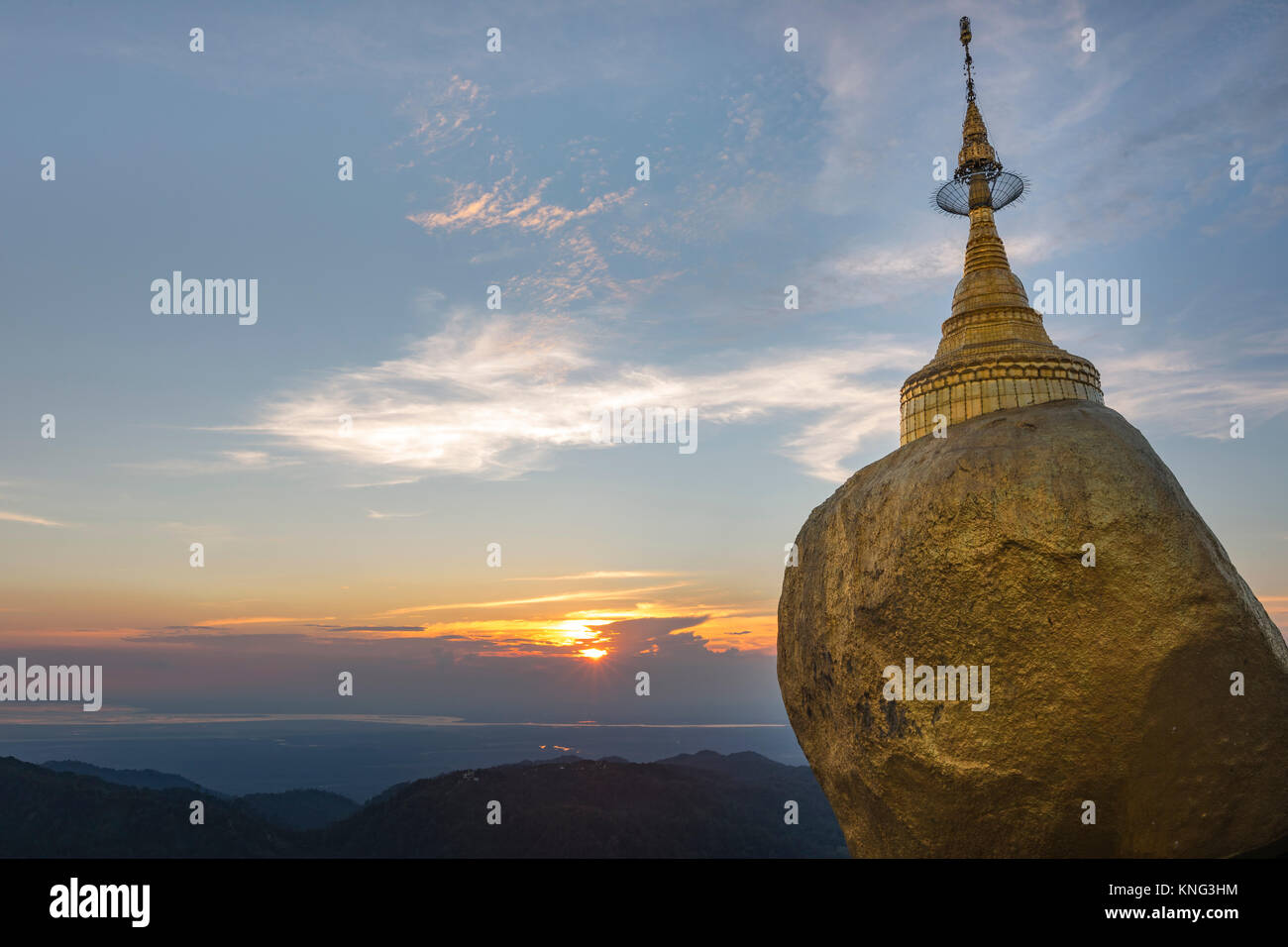 Kyaiktiyo Pagoda, Golden Rock, Myanmar, Asia Stock Photo - Alamy