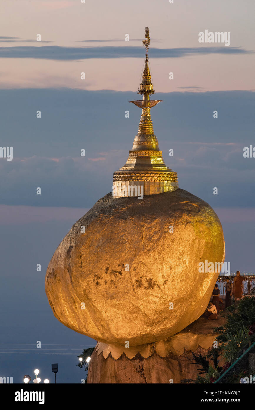 Buddhism golden rock temple hi-res stock photography and images - Alamy