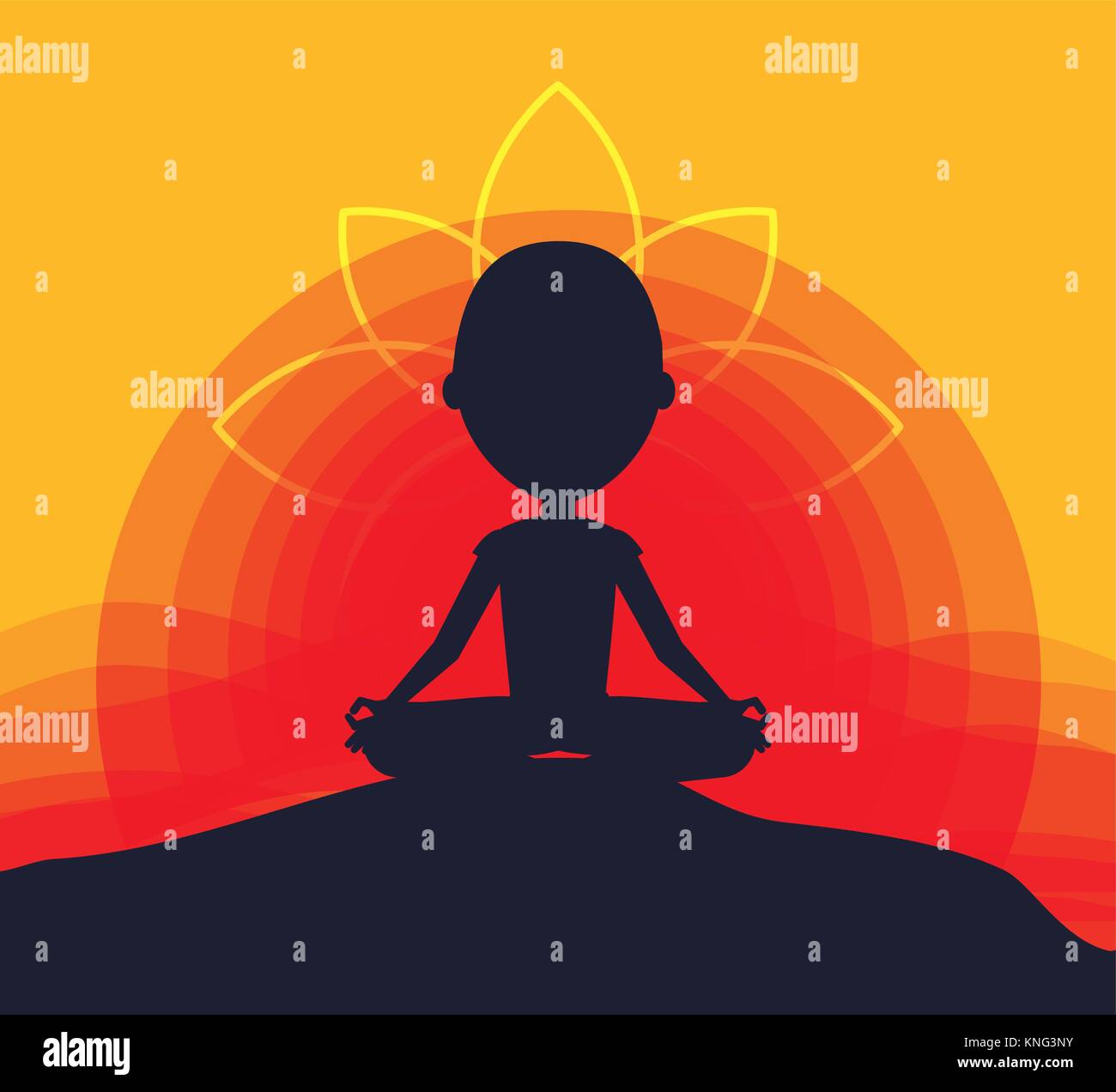 Meditation design concept Stock Vector Image & Art - Alamy