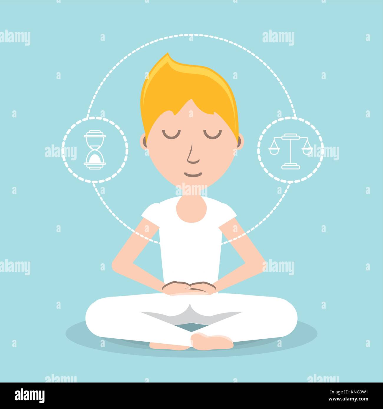 Meditation design concept Stock Vector Image & Art - Alamy