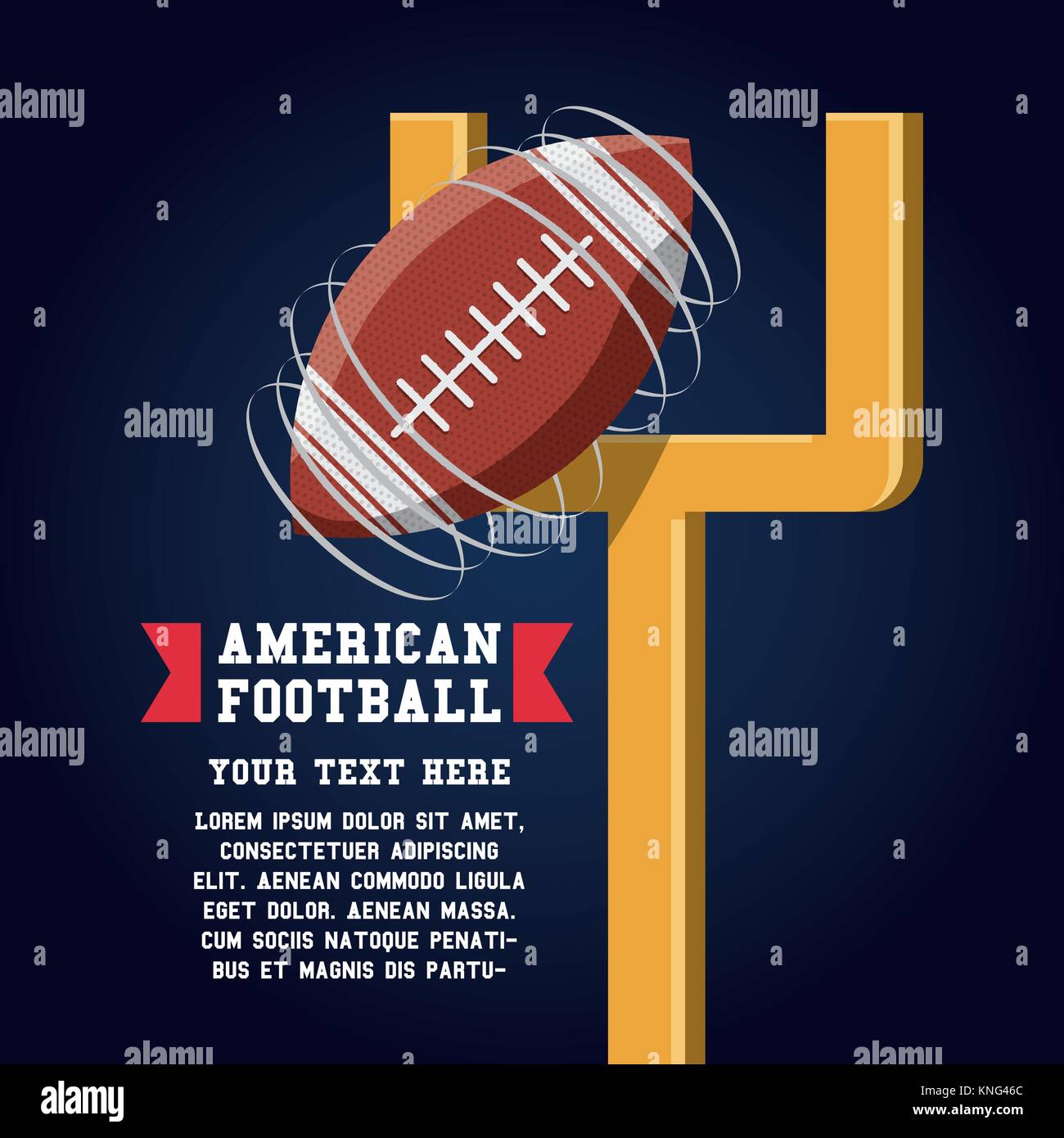 american football design concept Stock Vector Image & Art - Alamy