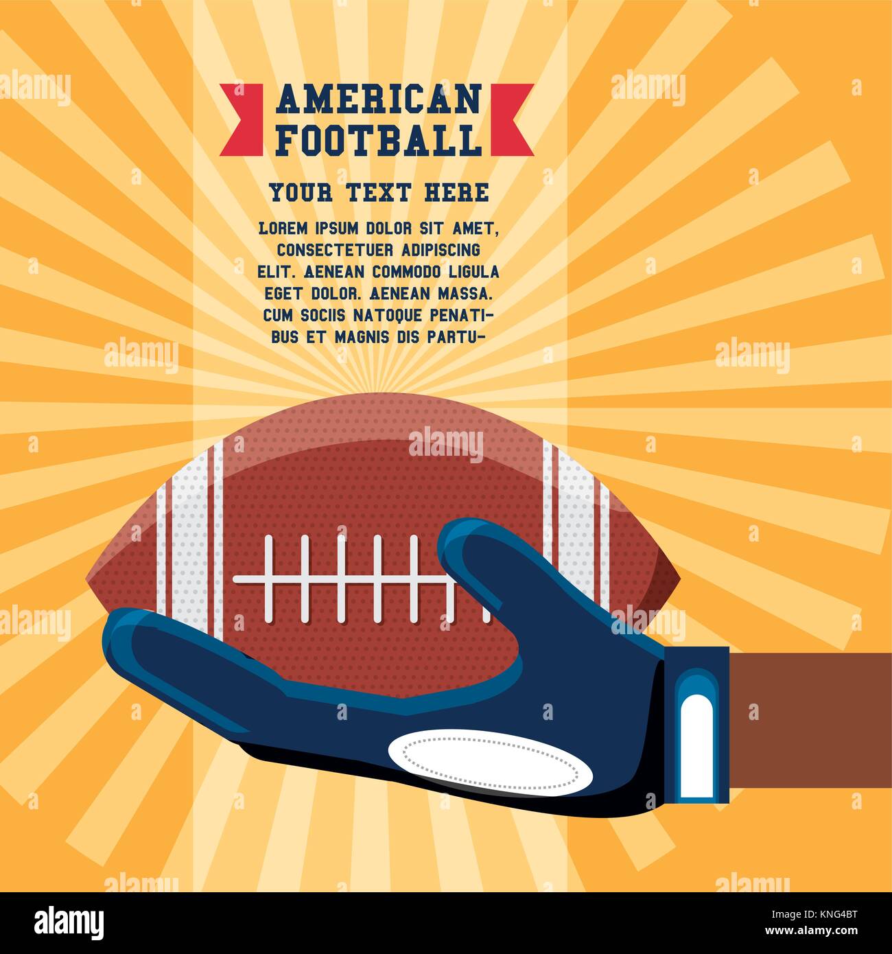 american football design concept Stock Vector Image & Art - Alamy