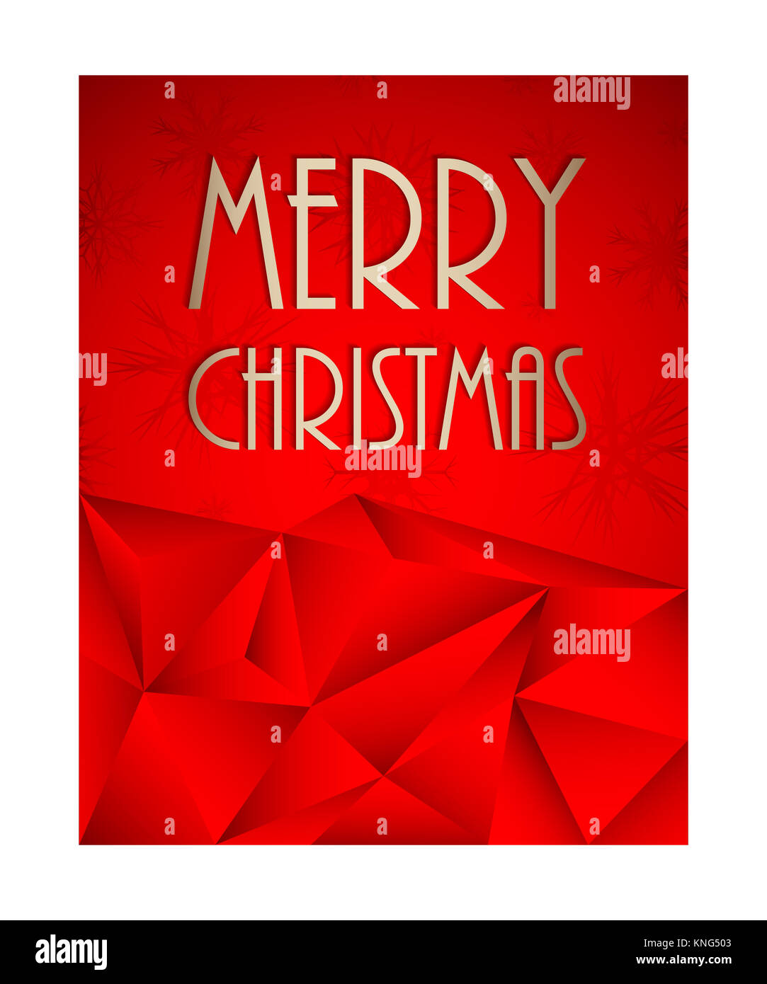 Elegant abstract triangle christmas Cut Out Stock Images & Pictures - Alamy