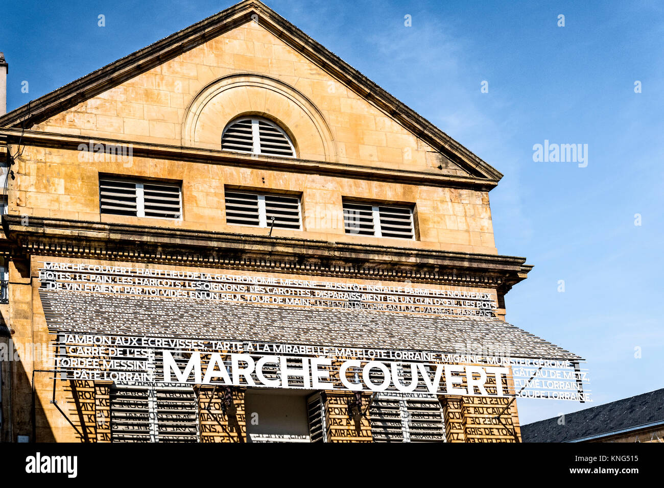 Metz (France): Covered market - Markthalle Stock Photo - Alamy