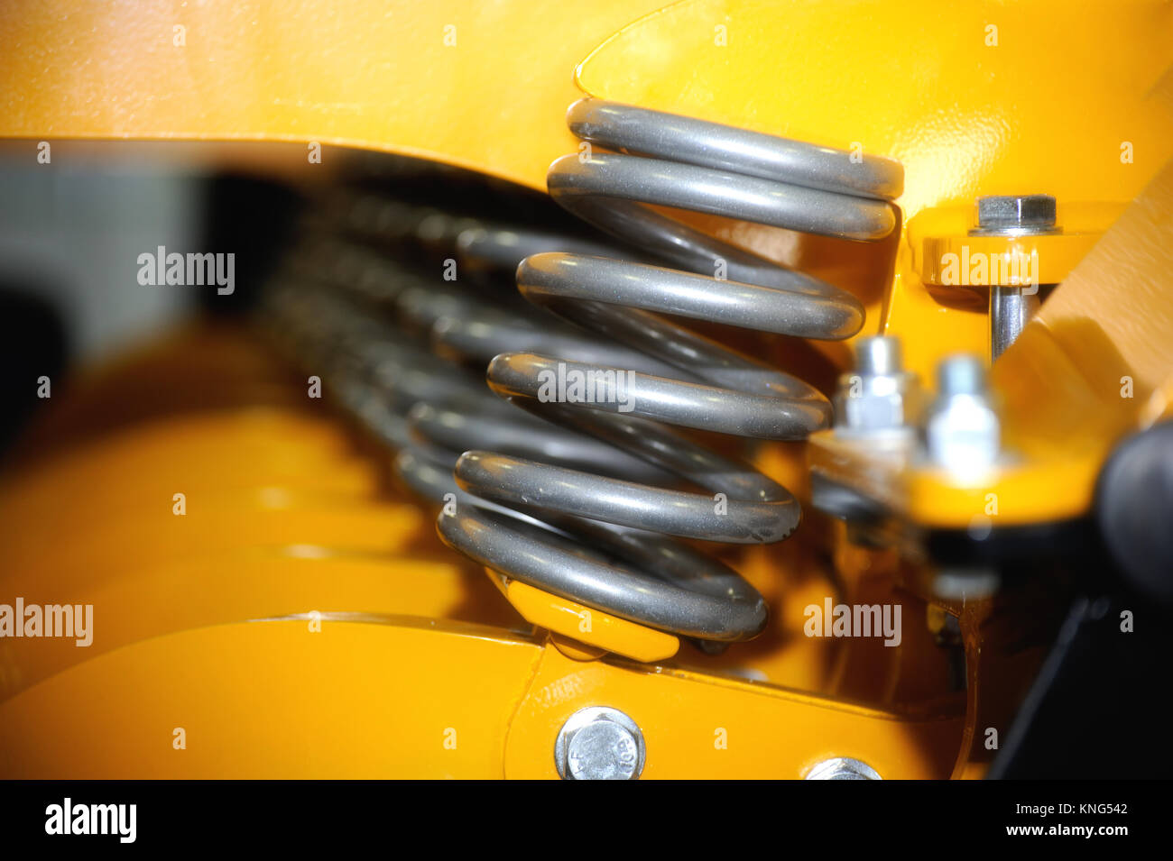 Industrial springs are seen at a agricultural fair Stock Photo - Alamy