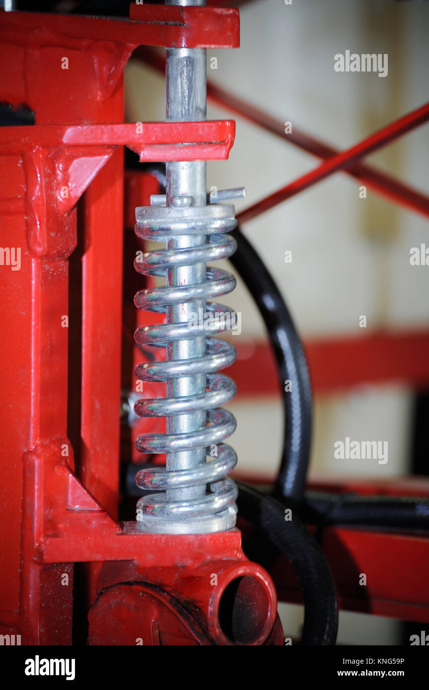 Industrial springs are seen at a agricultural fair Stock Photo - Alamy