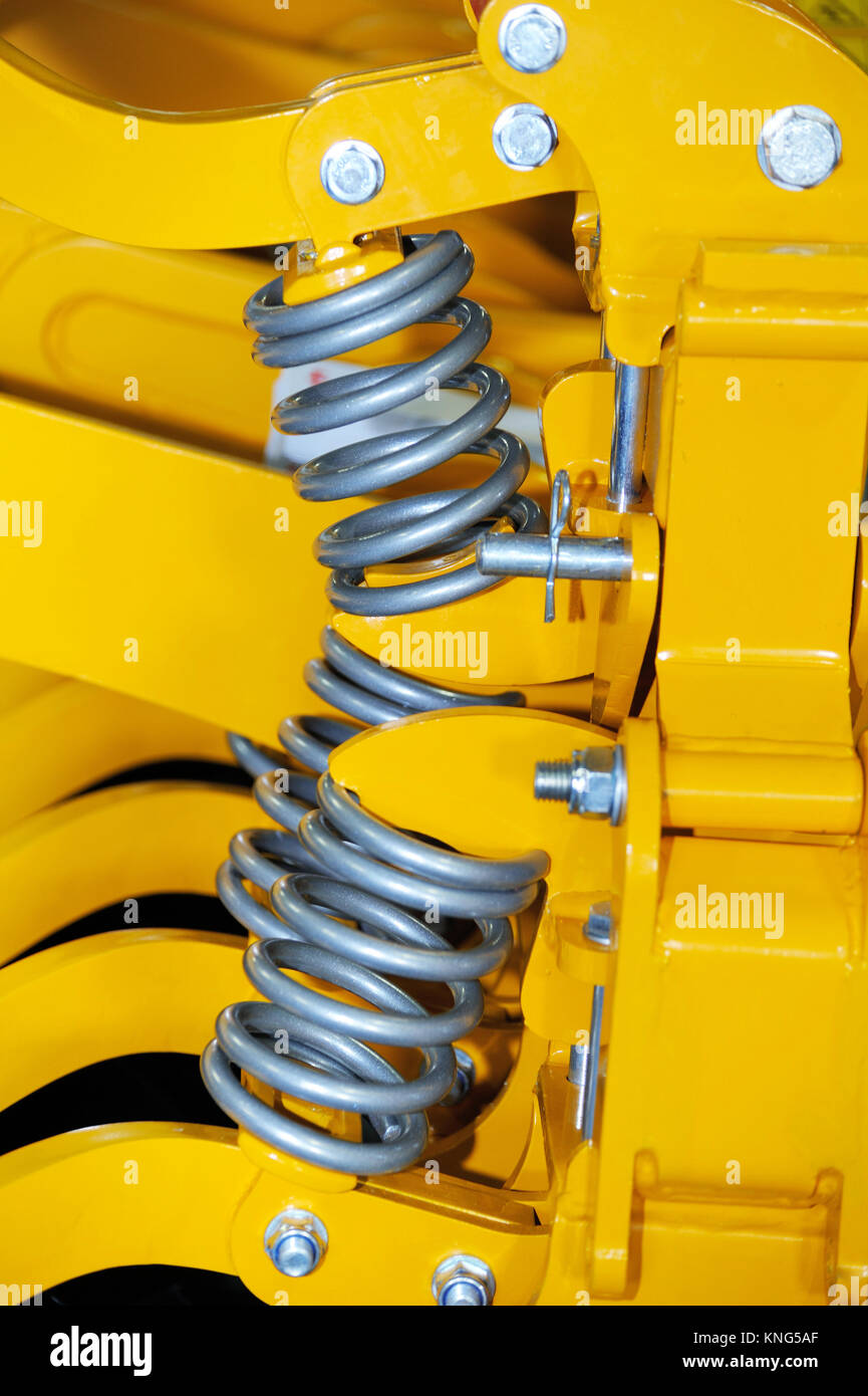 Industrial springs are seen at a agricultural fair Stock Photo - Alamy