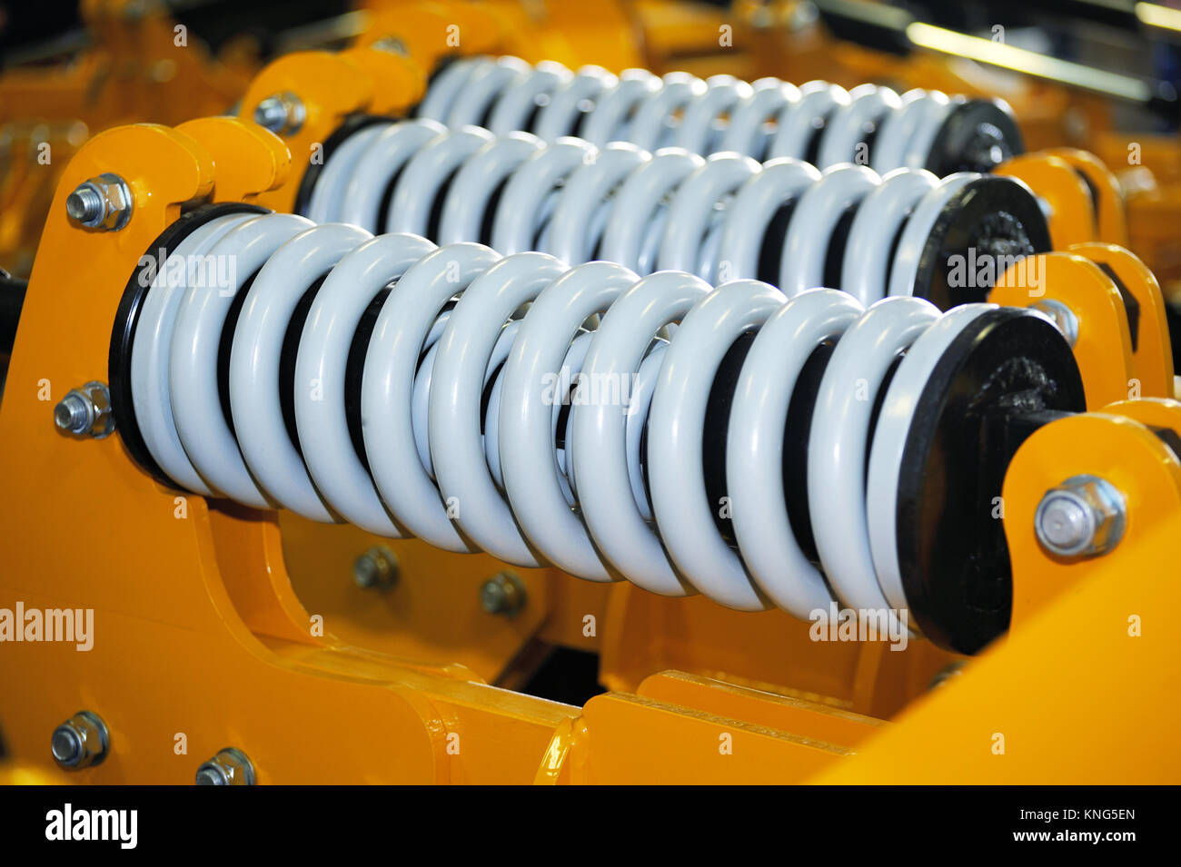 Industrial springs are seen at a agricultural fair Stock Photo - Alamy