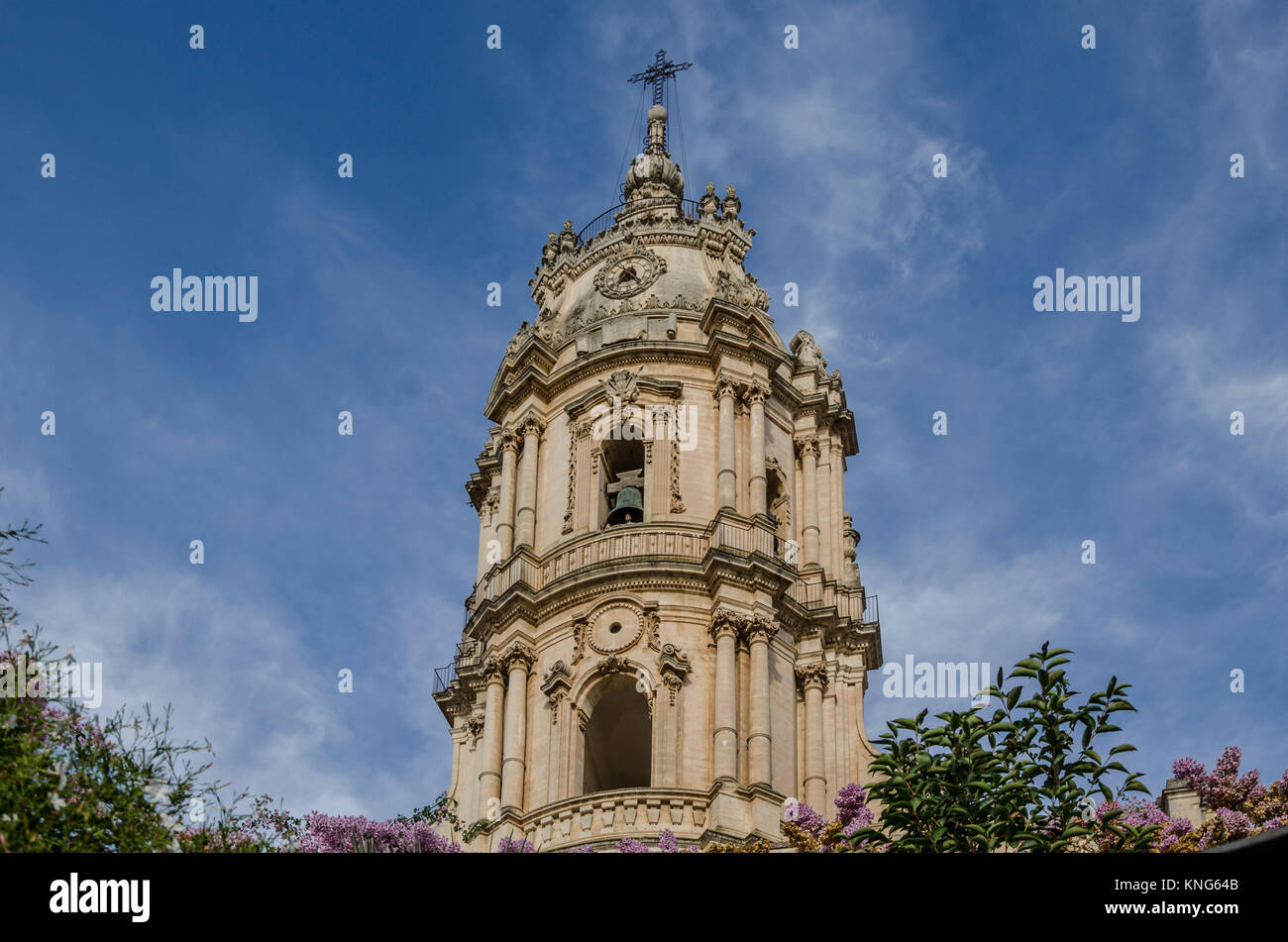 Detail of the dome of the cathedral of st george in modica Stock Photo ...