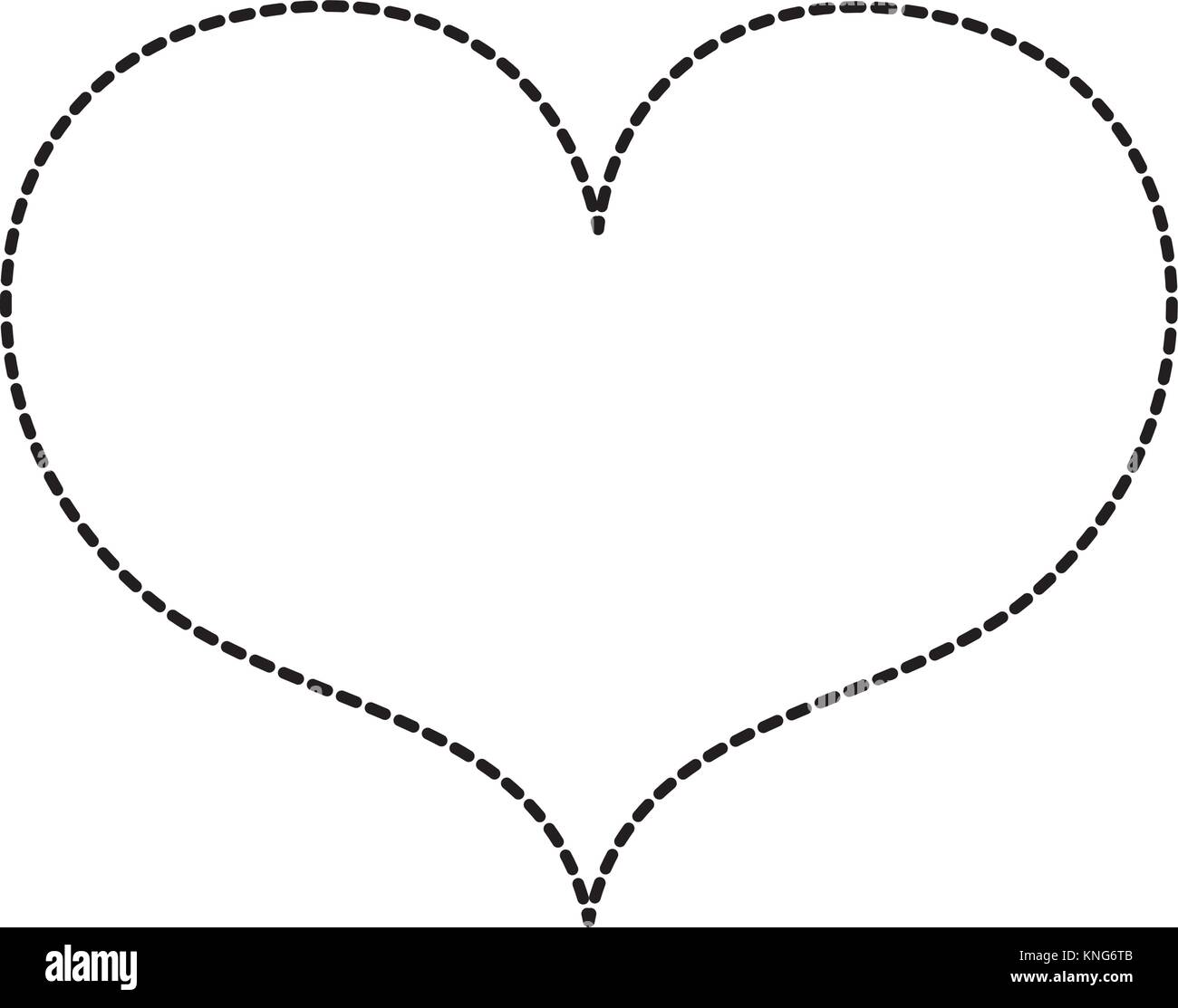 Dotted heart shape Black and White Stock Photos & Images - Alamy