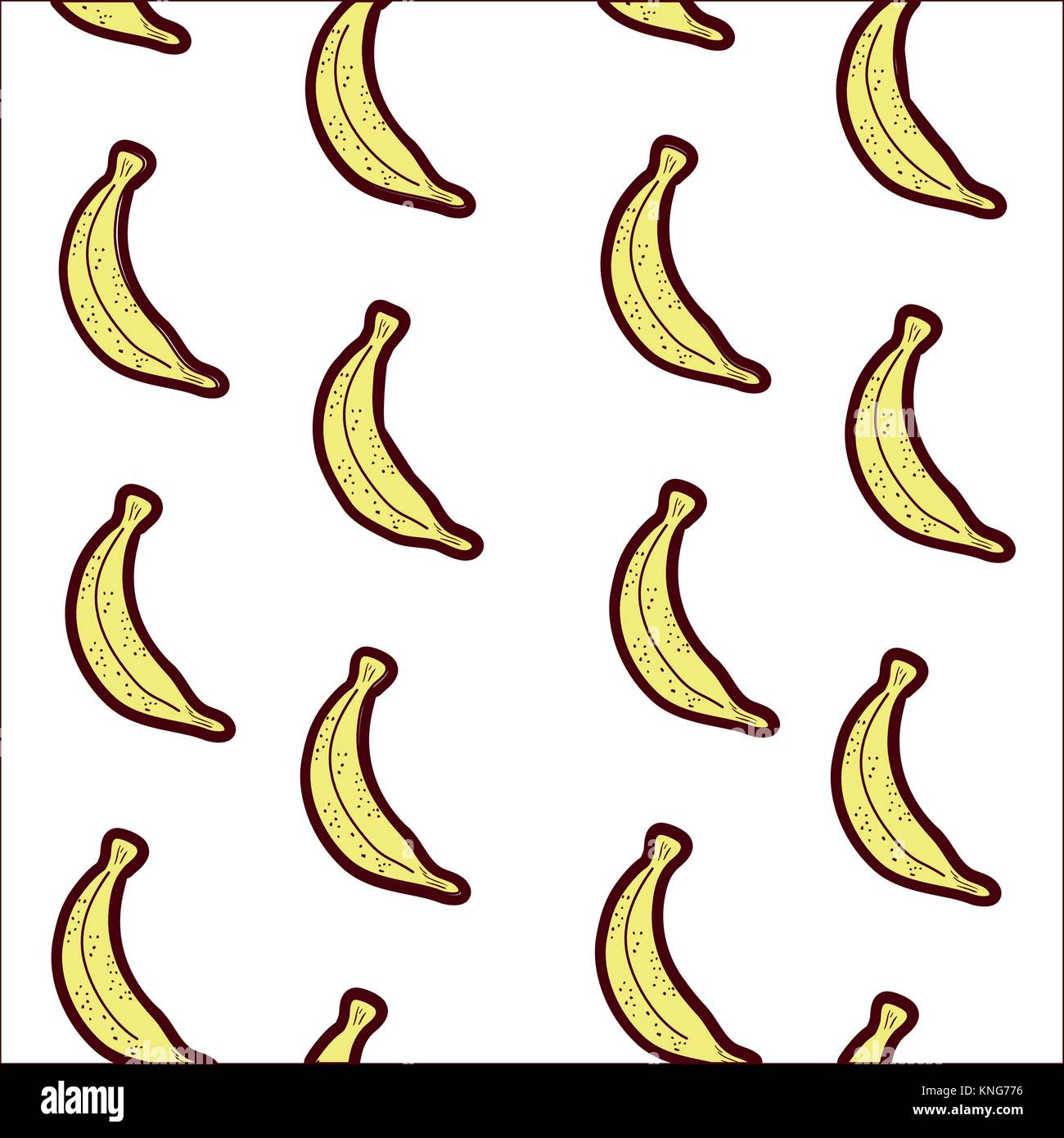 line color delicious banana fruit background design Stock Vector Image ...