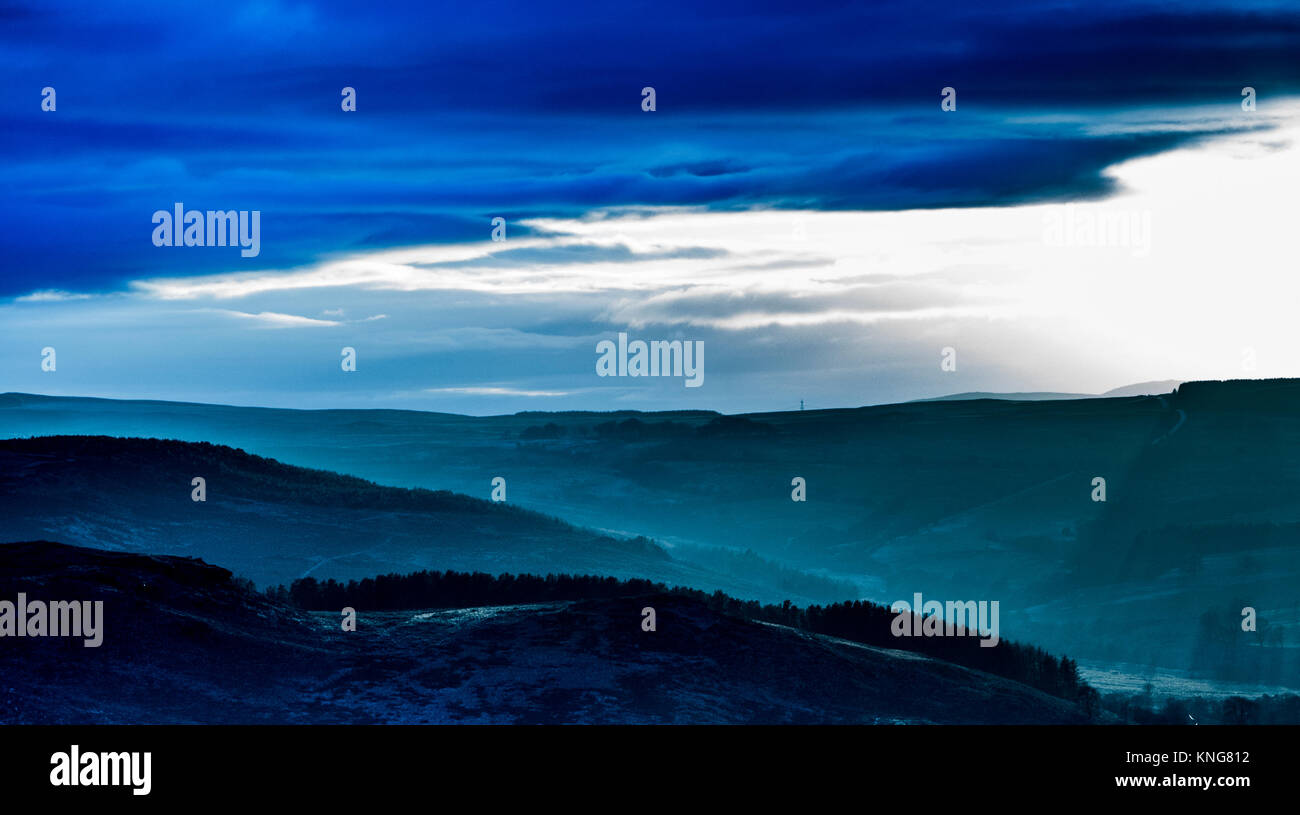 Road to Rothbury | Beautiful Winter Light and Sunset, Northumberland ...