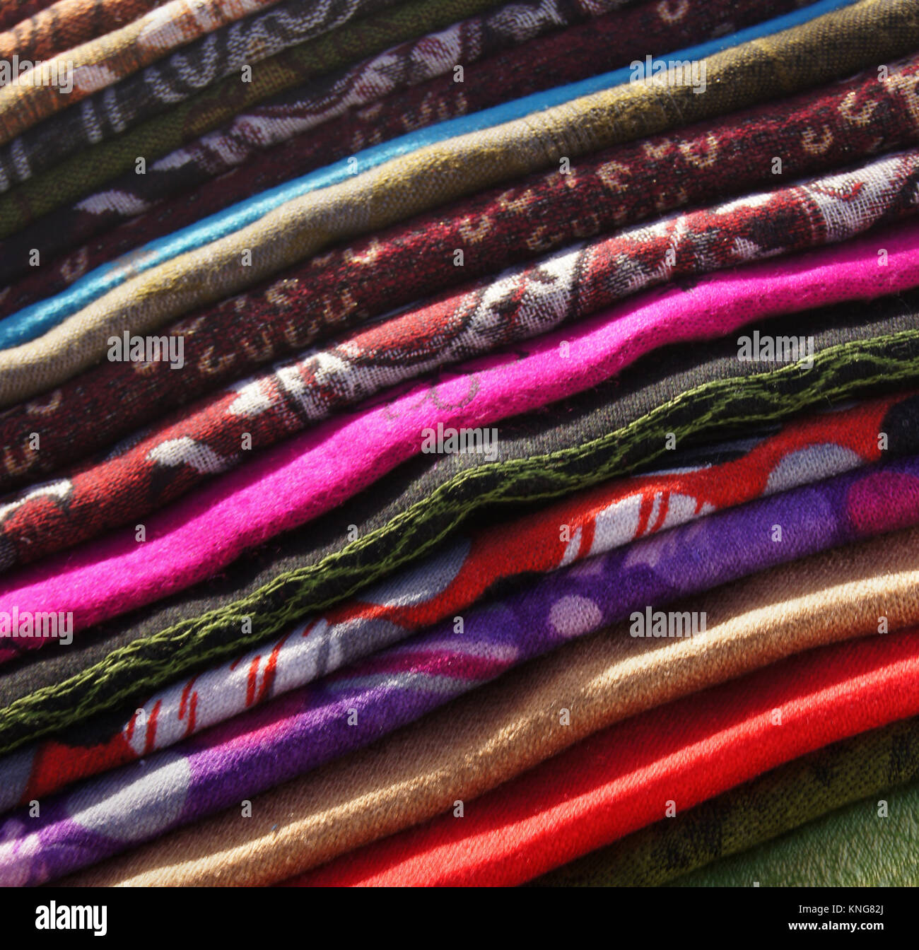 Colourful fabrics materials hi-res stock photography and images - Alamy