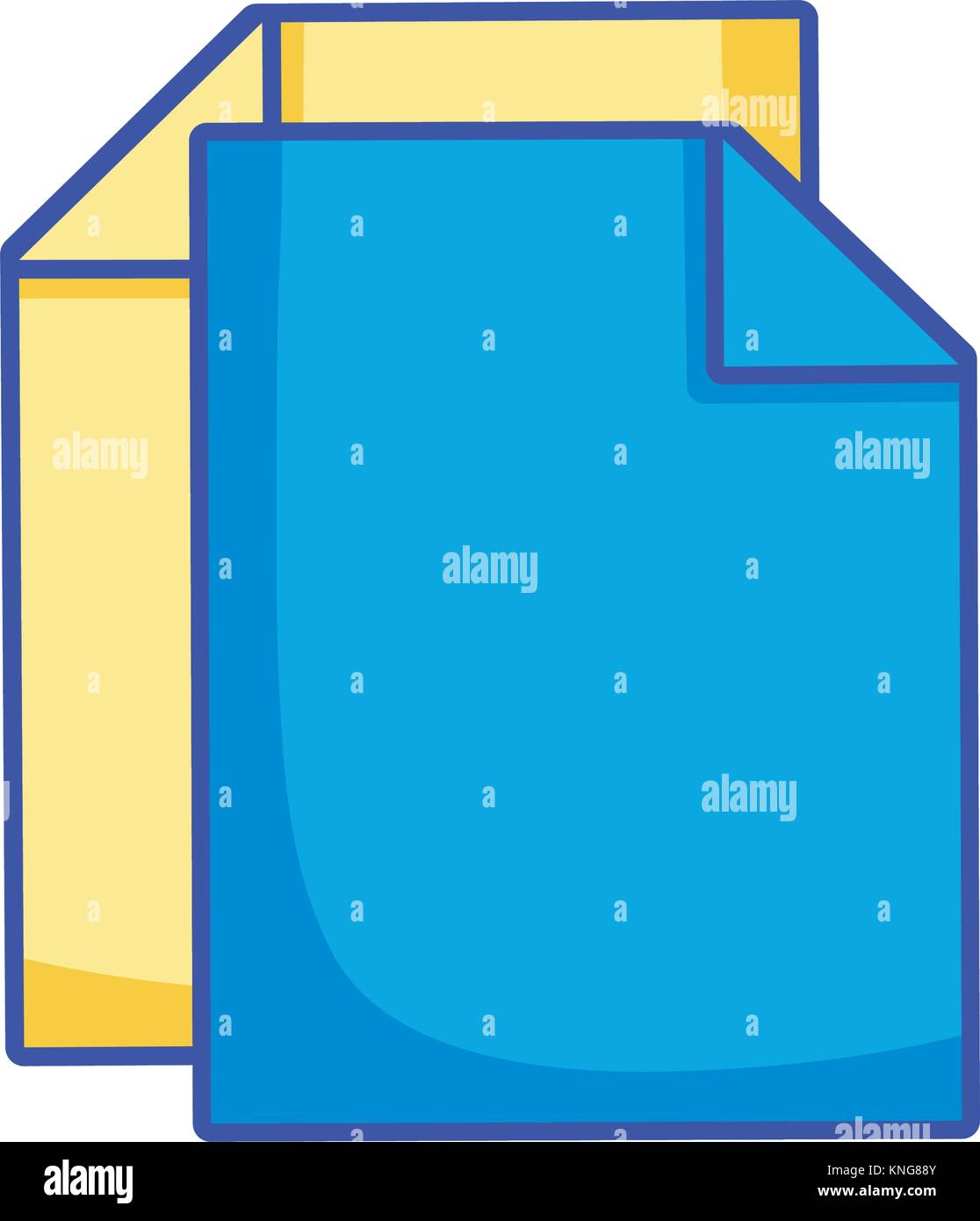 sheet paper to note business document Stock Vector Image & Art - Alamy