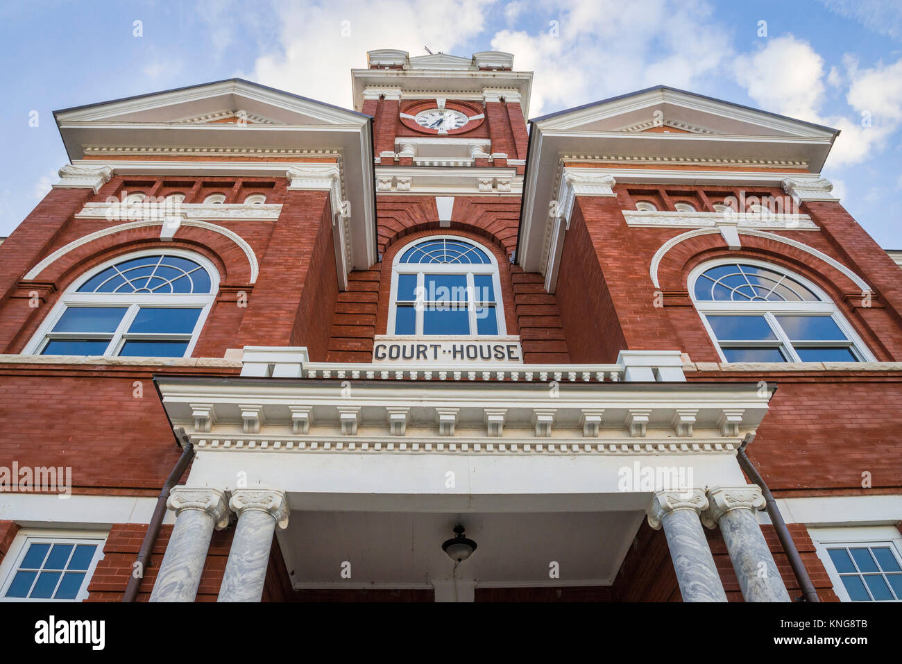 Monroe County Courthouse in Forsyth, Georgia, was built in 1896 and is ...