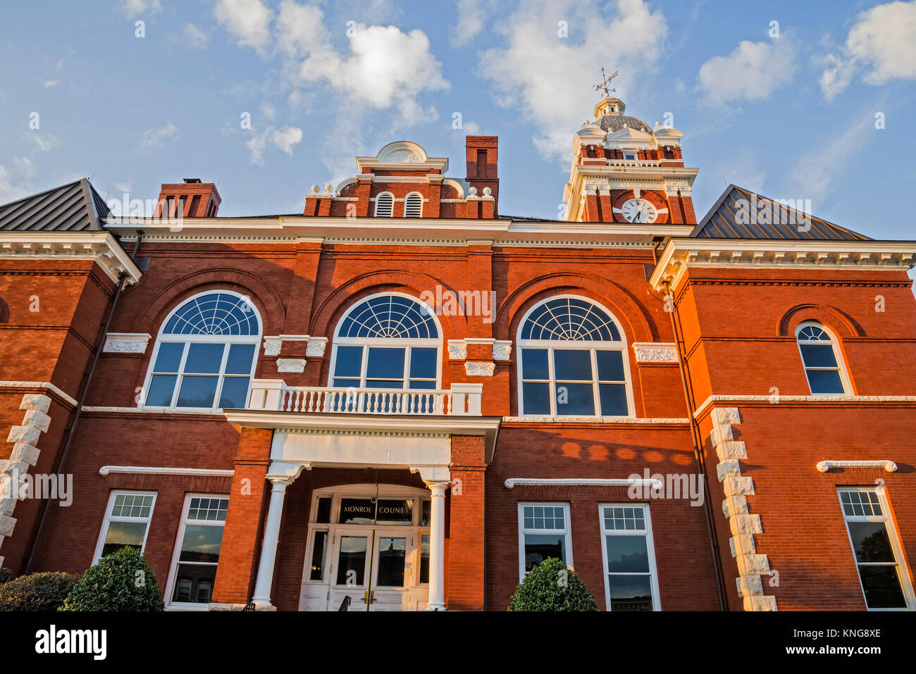 Monroe County Courthouse in Forsyth, Georgia, was built in 1896 and is ...