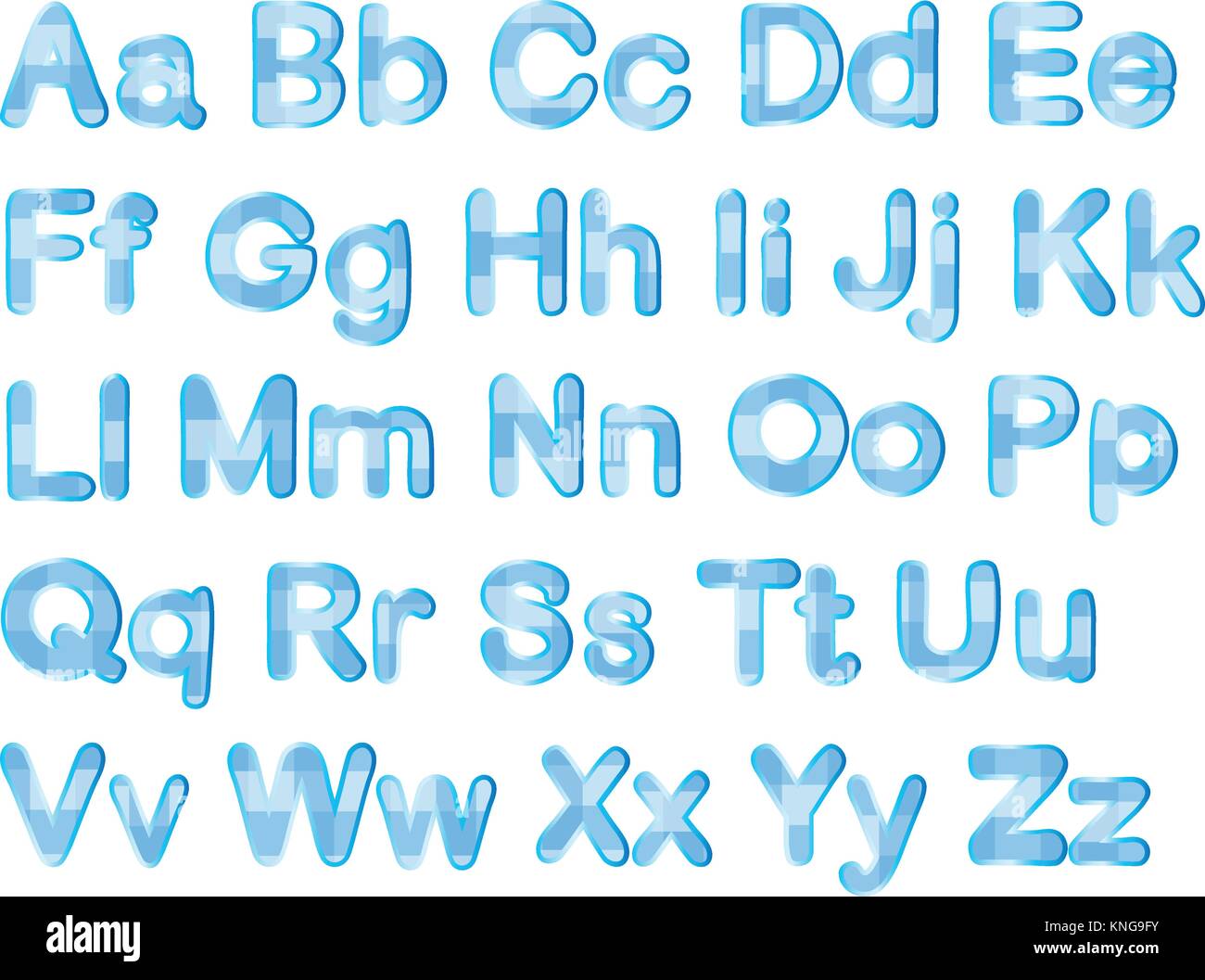 illustration of alphabets on a white background Stock Vector Image ...