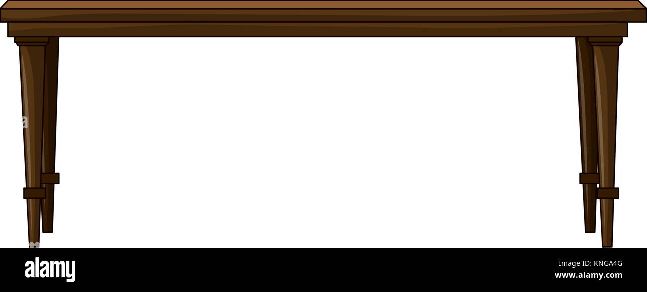 Illustration of a table on a white background Stock Vector Image & Art ...