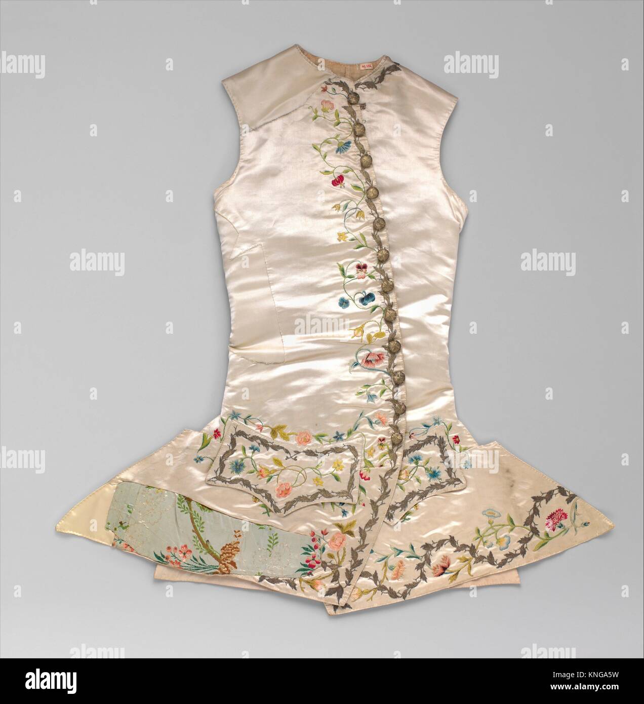 Waistcoat Date Ca 1760 Culture British Or French Medium Silk And