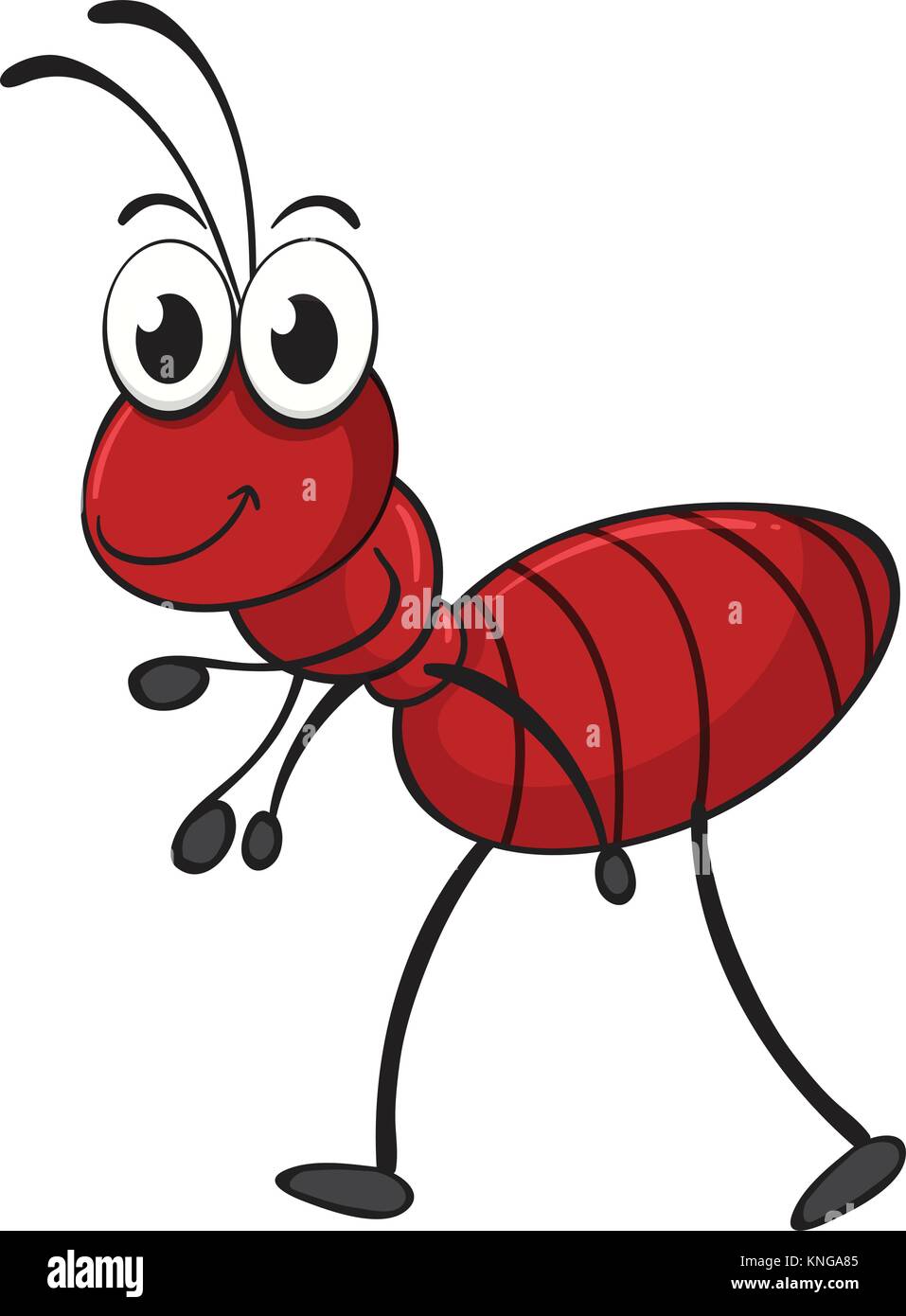 illustration of an ant on a white background Stock Vector Image & Art ...