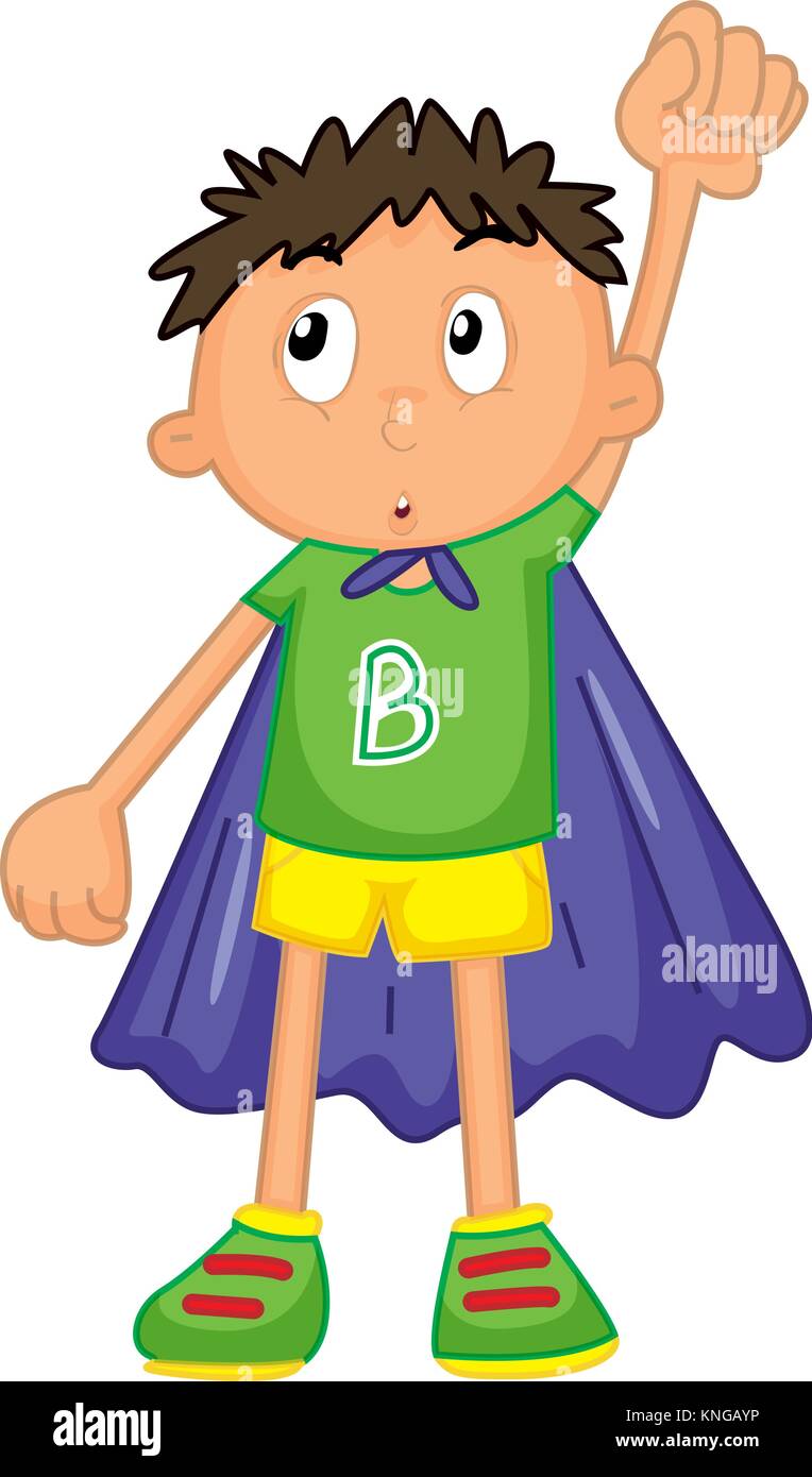 illustration of a boy on a white background Stock Vector Image & Art ...