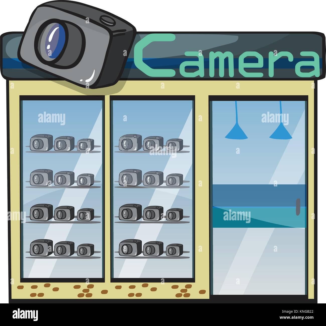 Camera optics shop Stock Vector Images - Alamy