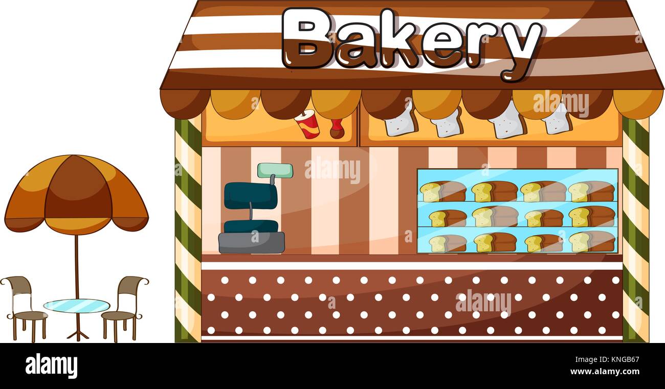 Cartoon Bakery Shop