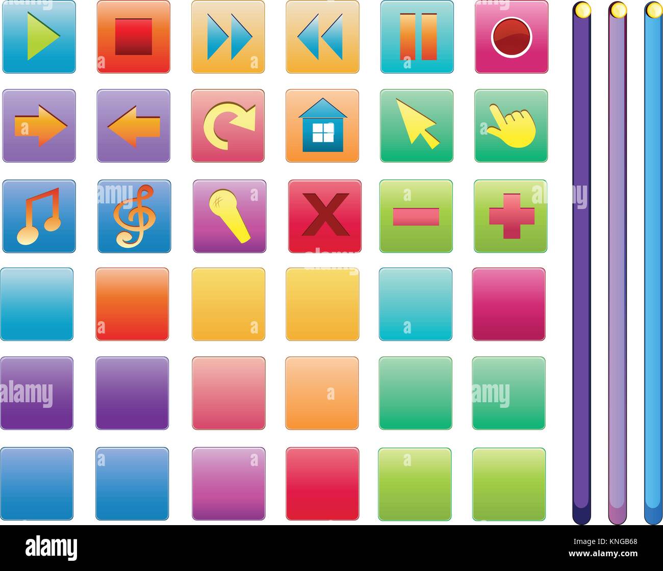 Illustration of different useful symbols Stock Vector Image & Art - Alamy