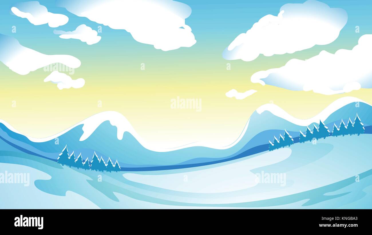 Illustration of a freezy surrounding Stock Vector Image & Art - Alamy