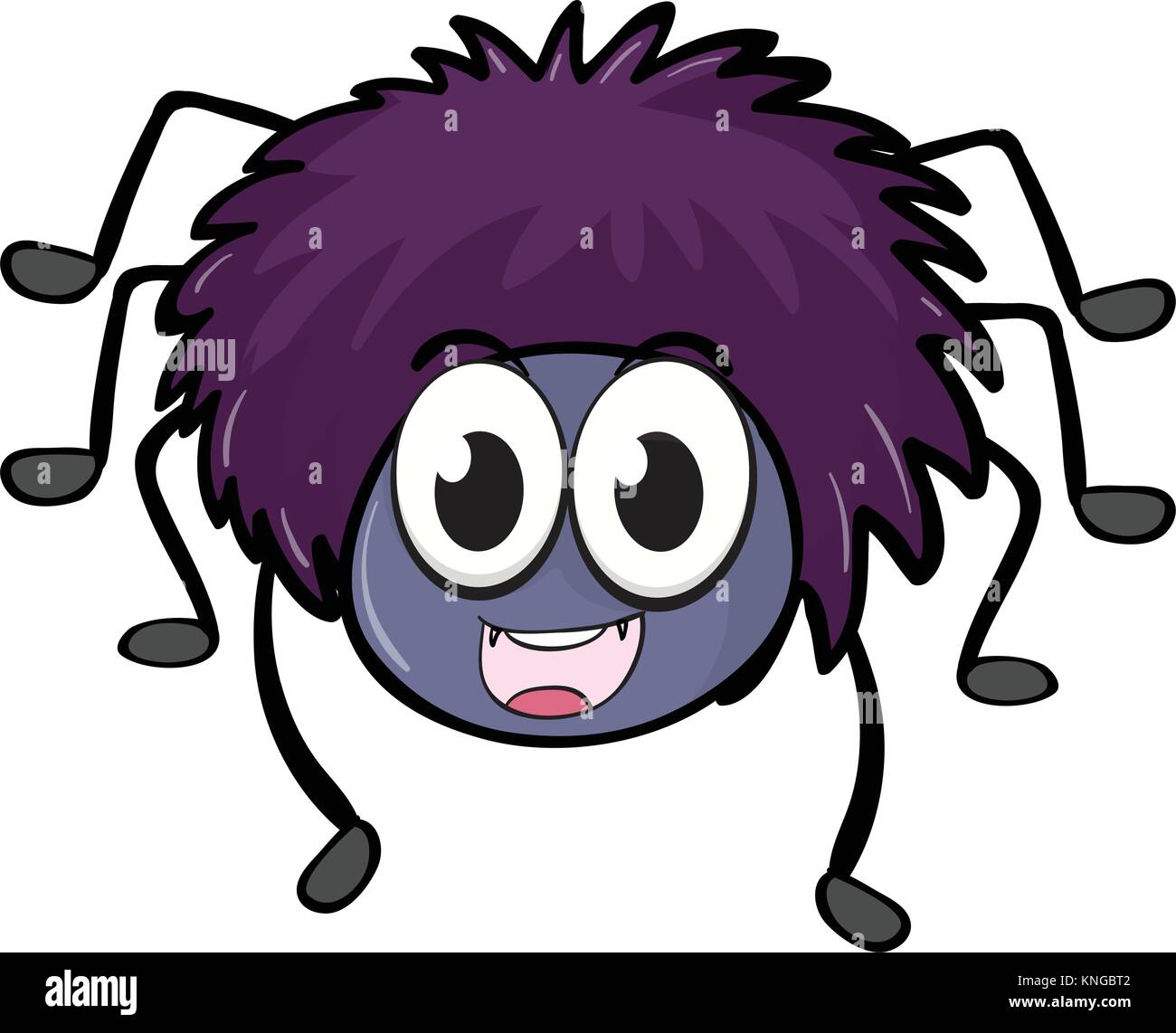 illustration of a spider on a white background Stock Vector Image & Art ...