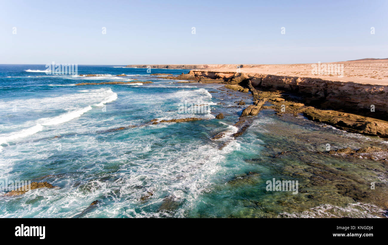 Aerial beach cliff waves hi-res stock photography and images - Alamy
