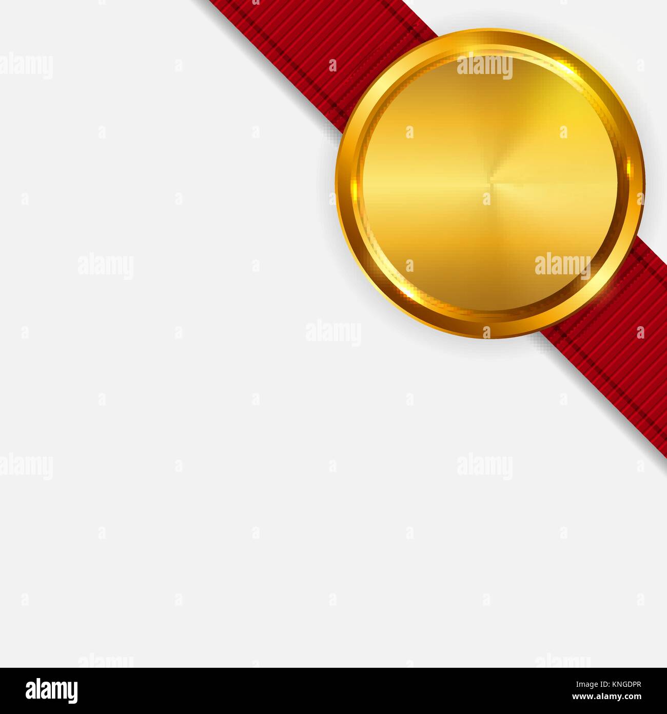 Label with Ribbon Template Isolated on Light Background Vector ...