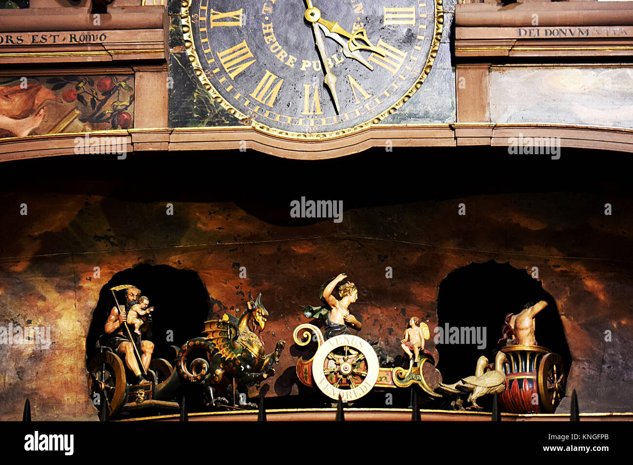 Strasbourg astronomical clock Stock Photo - Alamy