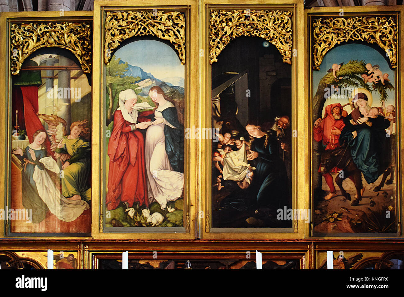 Freiburg Cathedral altar Stock Photo - Alamy
