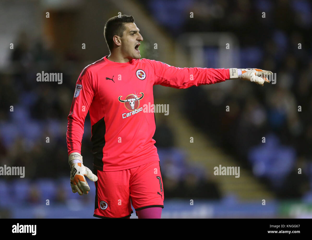 Reading goalkeeper Vito Mannone during the Sky Bet Championship match ...