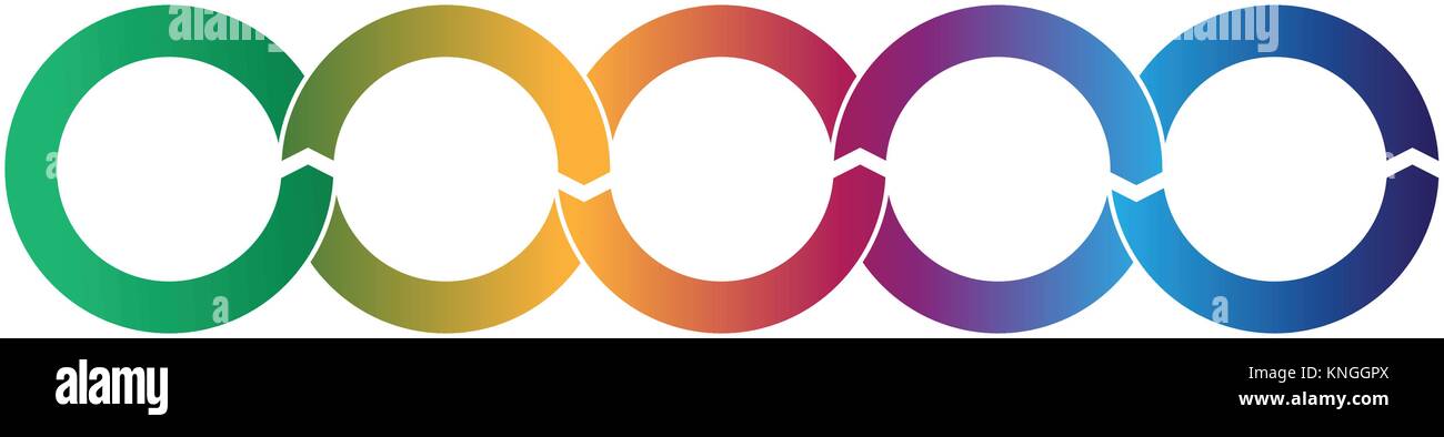 Process Flow Circles Info-graphic Vector Stock Vector Image & Art - Alamy