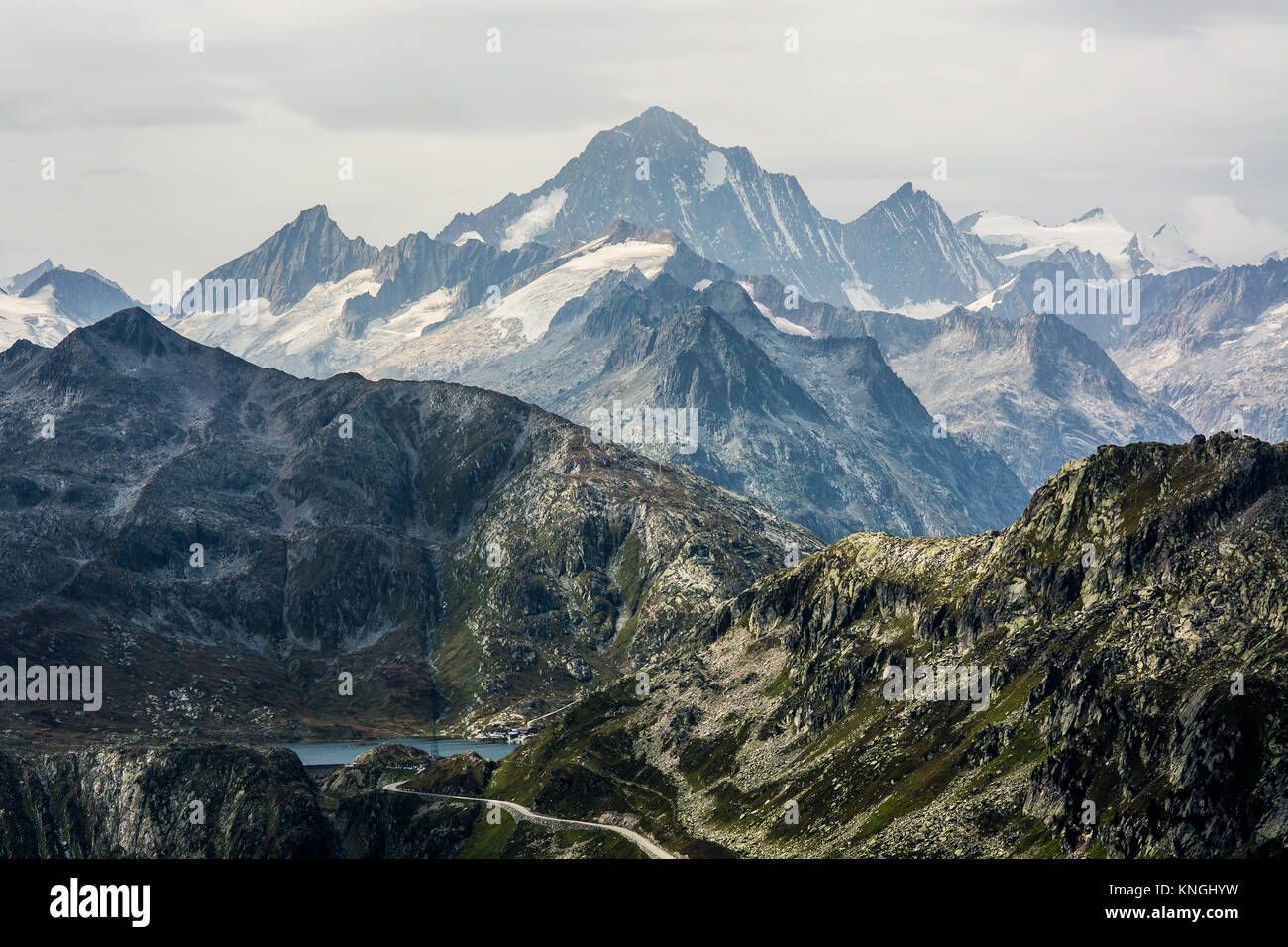 beautiful mountains in the European alps Stock Photo - Alamy