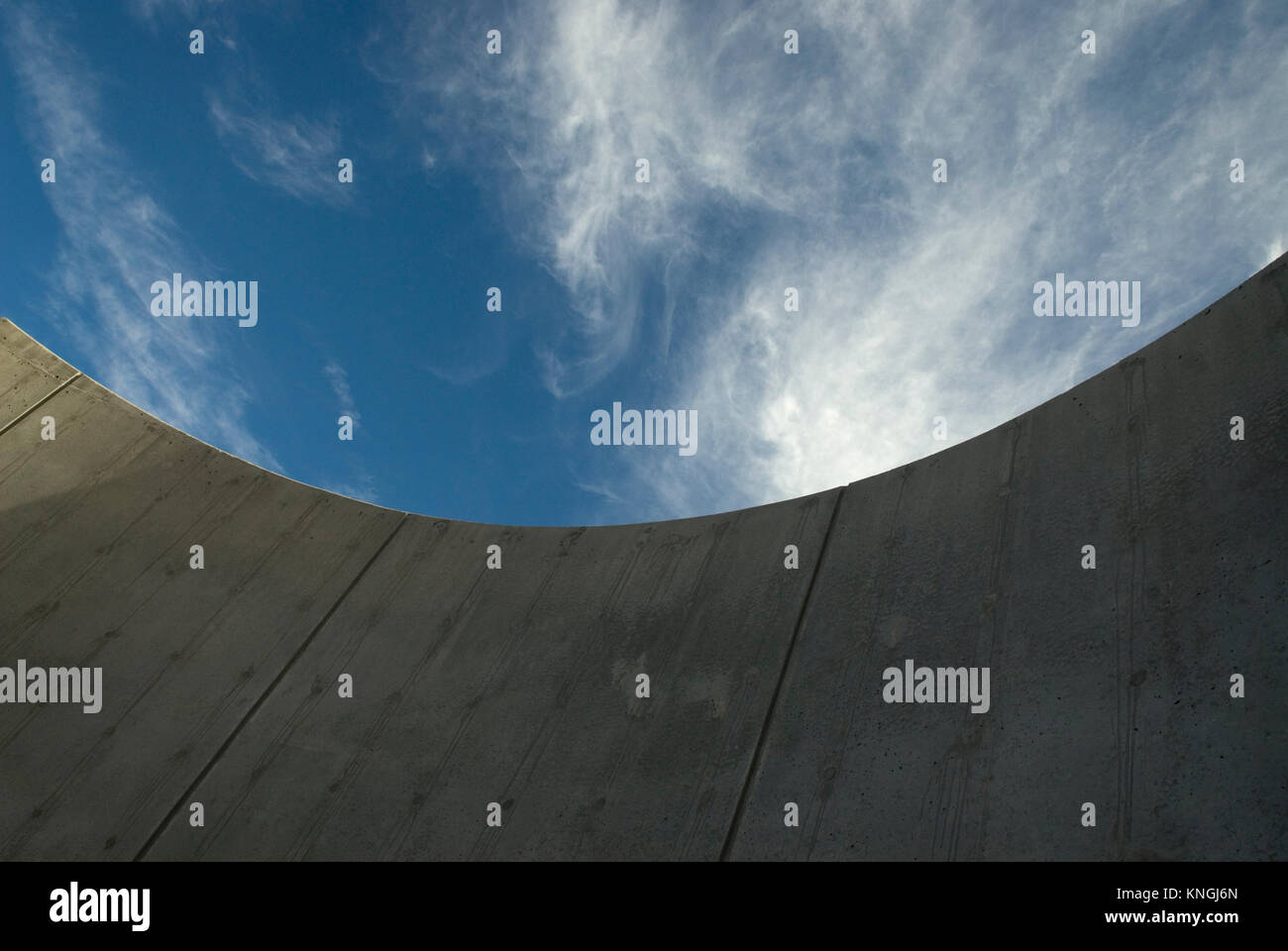 Curved concrete wall.USA Stock Photo - Alamy