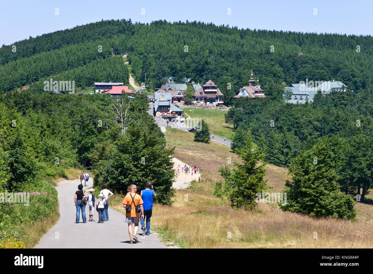 Radegast peak, Pustevny, Beskydy mountains, Moravia, Czech republic ...